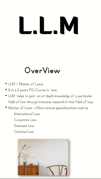 LLM Full Information | LLM Info | LLM Information | LLM Kya Hota Hai | LLM Kya hai | - YouTube