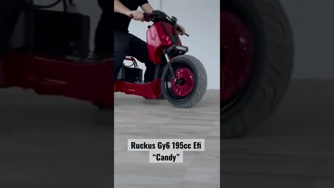 New project Honda Ruckus with Gy6 Efi engine “CANDY” - YouTube