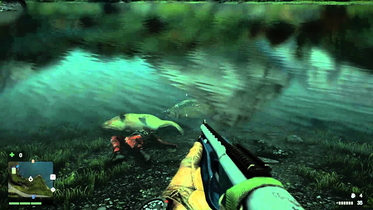 Far Cry® 4 - Fishing for demon fish.. with human bait! - YouTube