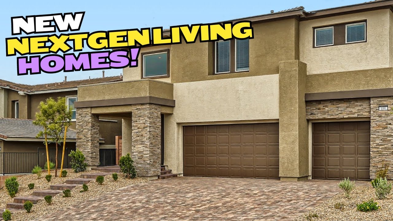 Lennar's NEW NextGen living homes in Henderson! - YouTube