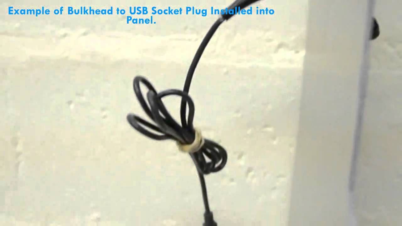 CTI's Industrial NEMA 4 (IP66) sealing watertight Bulkhead Cable - YouTube