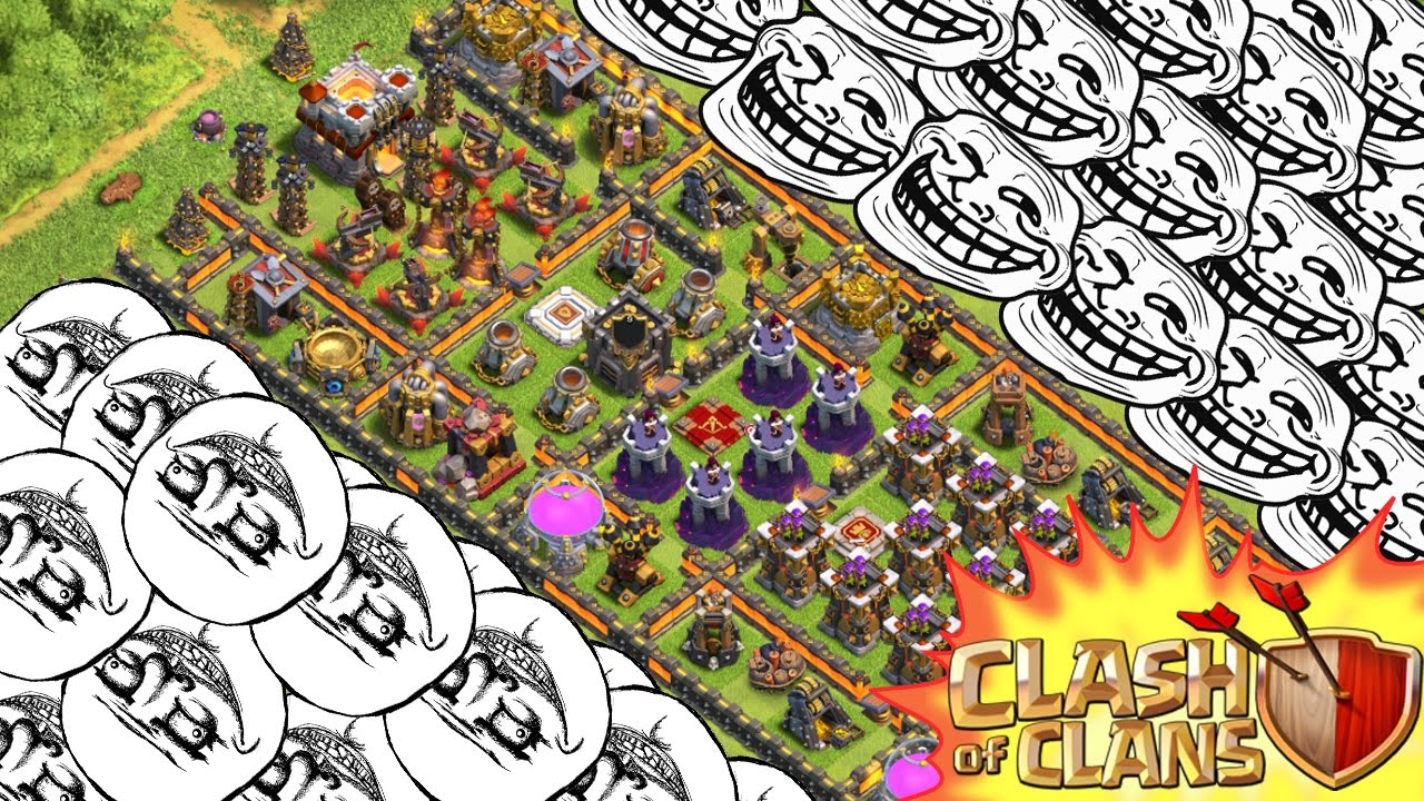 SUPER TROLL BASE || CLASH OF CLANS || Let's Play CoC [Deutsch/German ...