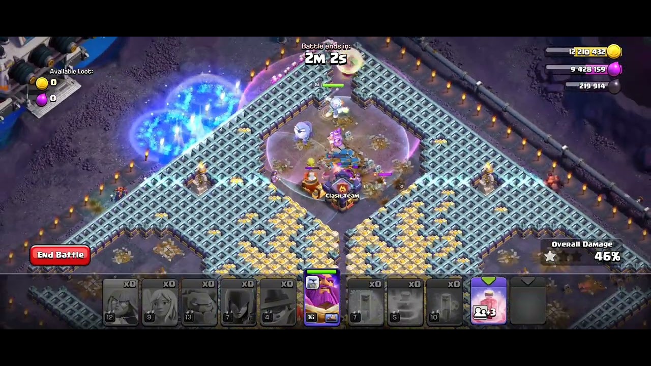 Easily 3 start the new coc challenge with spell swag - YouTube