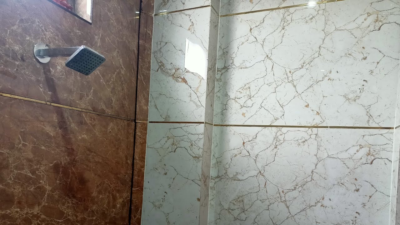 how to Bathroom tiles new डिजाइन Dijayin 2×4 ka tiles fitting ...