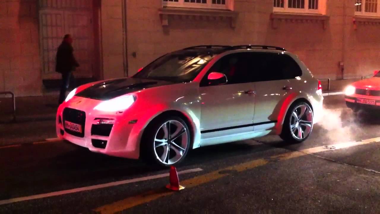Custom Porsche Cayenne Turbo on the road - YouTube