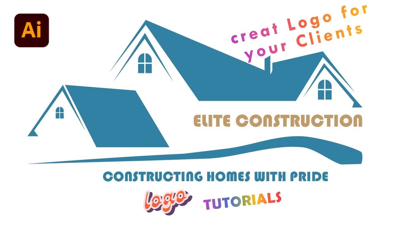 How to Create a Builders Logo. Just Learn in easy Steps by step ...