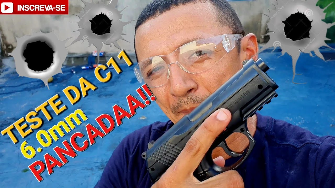 TESTE DA C11 6.0mm, TESTE DEFINITIVO DA ROSSI C11, AIRGUN ROSSI C11 É ...
