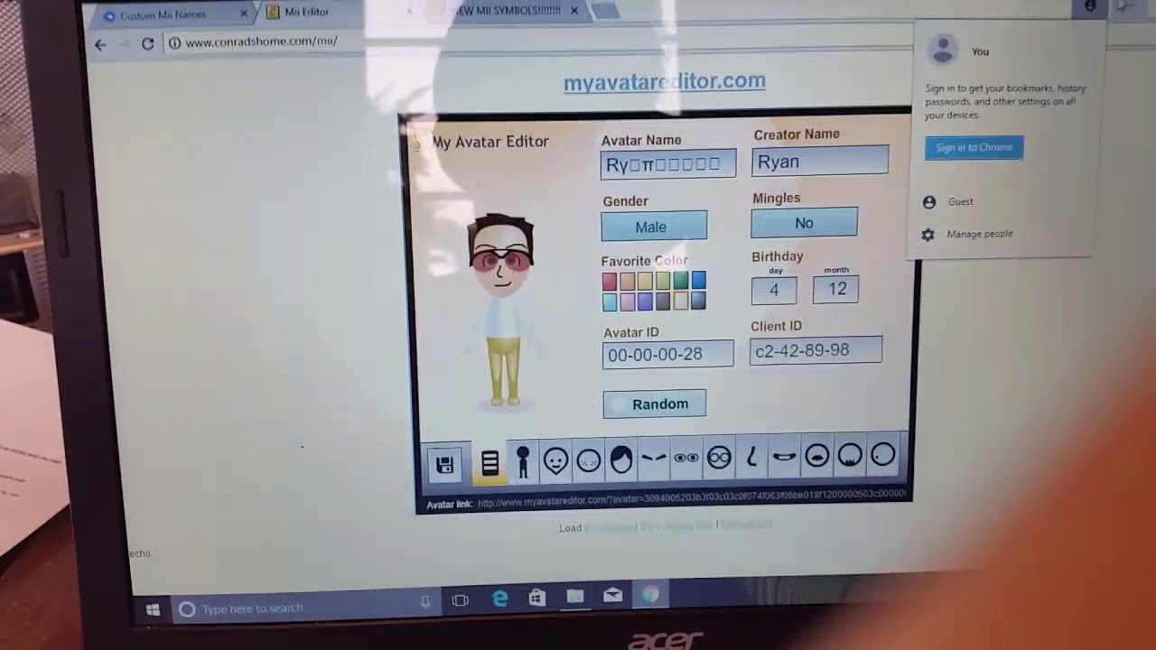 How to make a Hacked Mii - YouTube