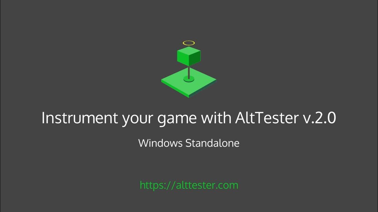Instrument your game with AltTester Unity SDK v2.0 - YouTube