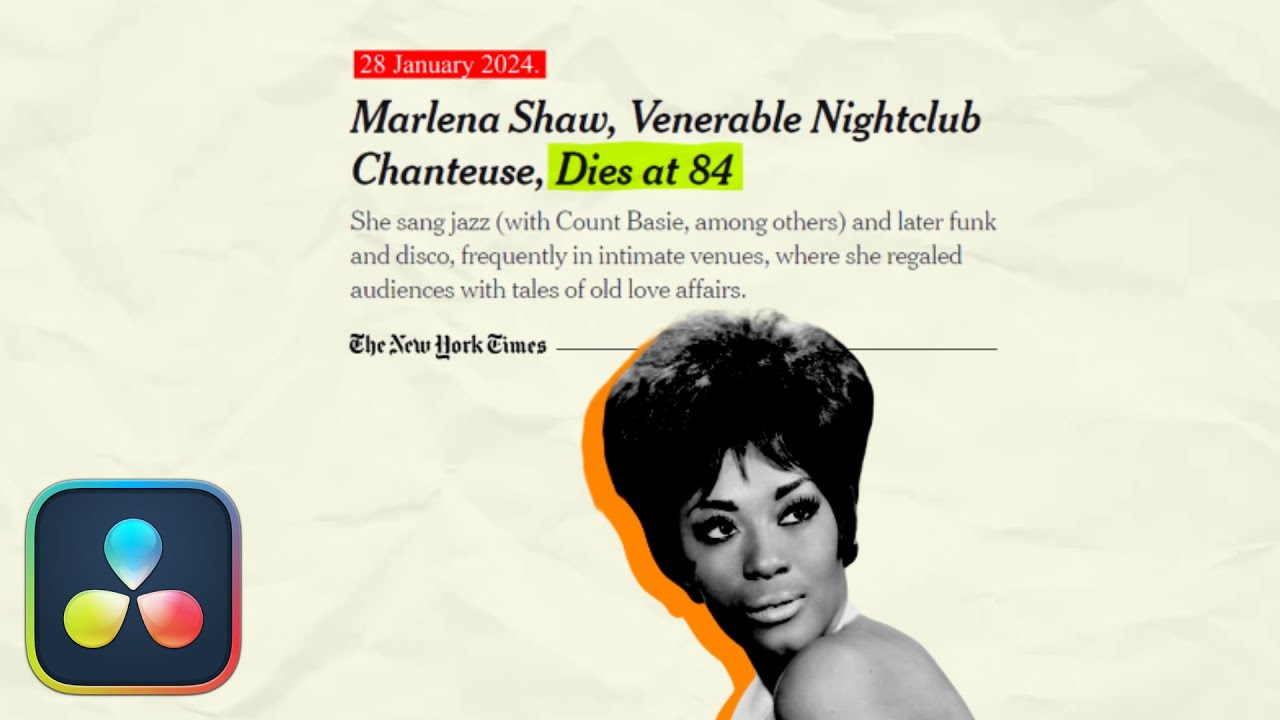 Vox Style Newspaper Animation - Davinci Resolve 18 Tutorial - YouTube