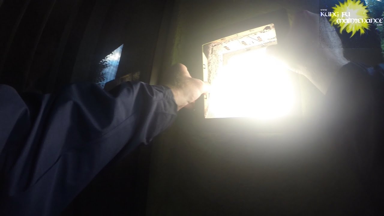 Exterior Light Fixture Glass Lens Falling In Fast Fix - YouTube