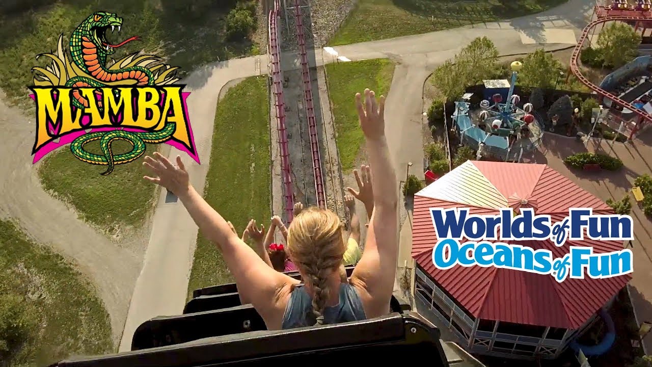 2018 Mamba Roller Coaster On Ride HD POV Worlds of Fun - YouTube
