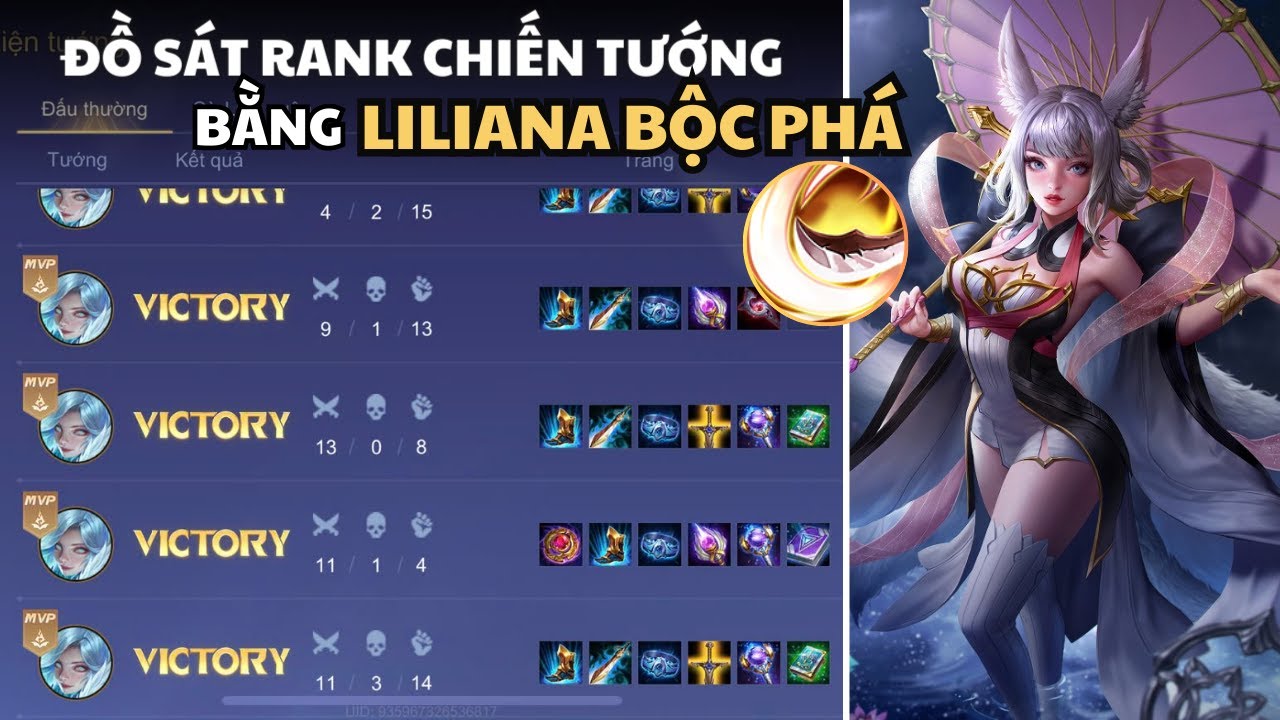 Liliana lên Semi cầm Bộc Phá đồ sát rank Chiến Tướng! Đẳng cấp tuyệt ...