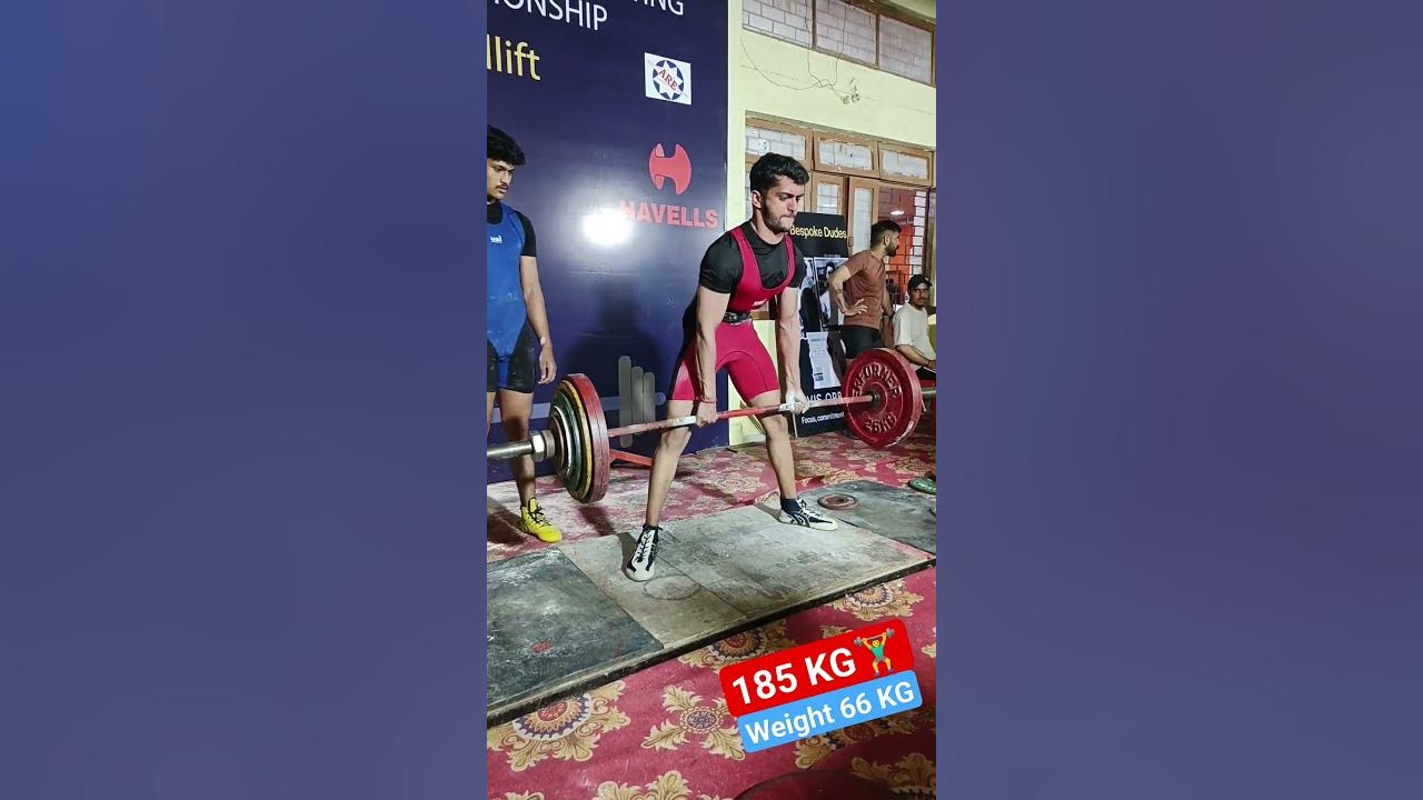 Deadlift 185 KG🏋️‍♂️PR Sumo Lift Weight 66kg #shorts #bodybuilding #powerlifting #gym #workout ...