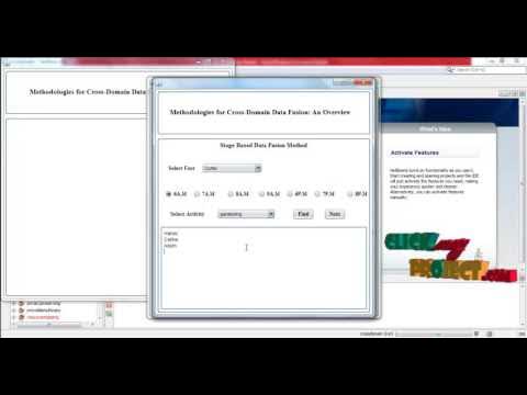 Methodologies for Cross-Domain Data Fusion: An Overview | Final Year Projects 2016 - YouTube