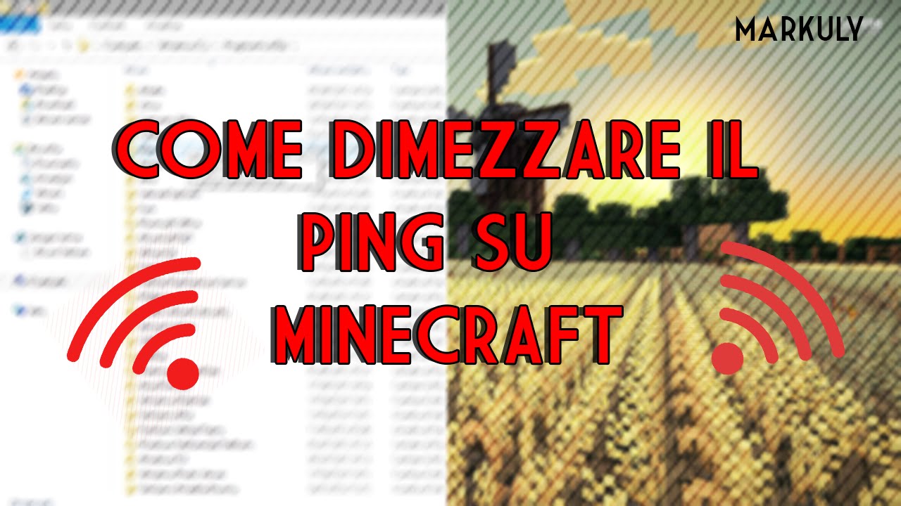 COME DIMEZZARE IL PING IN MINECRAFT + TEST - YouTube