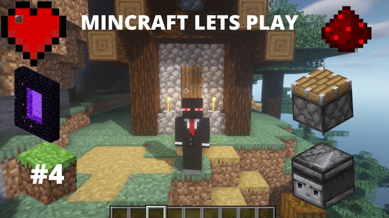 BUILT MY FIRST MINECRAFT HOUSE (Minecraft Survival Eposide-4) - YouTube