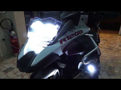 Bmw R1200 GSADV Motosiklet  e arka 5 li çakar led uygulaması