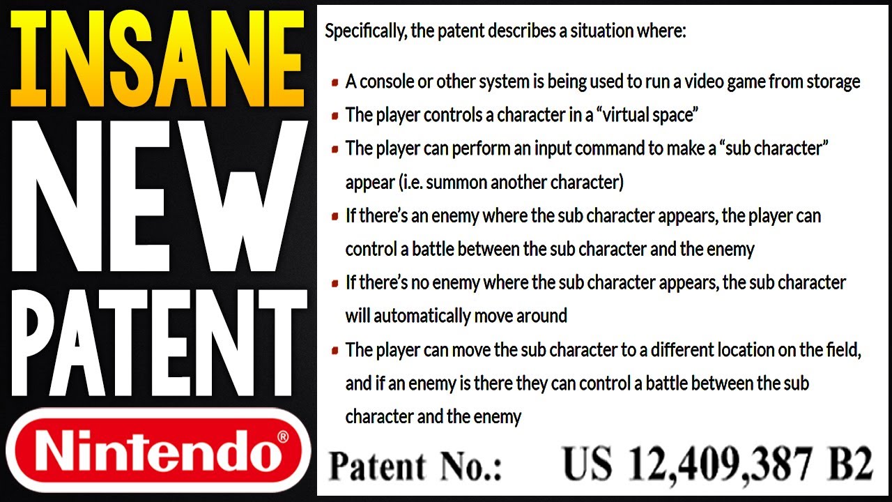 Nintendo Just Got Approved for an Absolutely INSANE Patent - YouTube