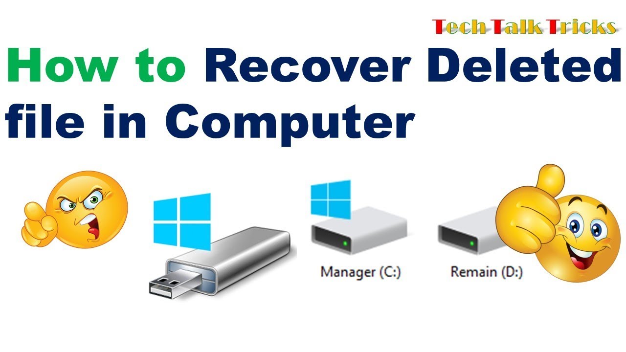How to Recover Deleted Files from Your computer | Tech Talk Tricks ...