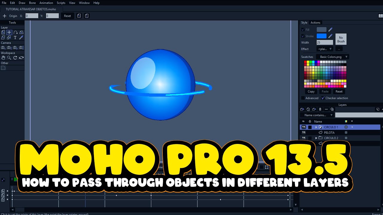 MOHO PRO 13.5.2 | HOW TO PASS THROUGH OBJECTS IN DIFFERENT LAYERS - YouTube