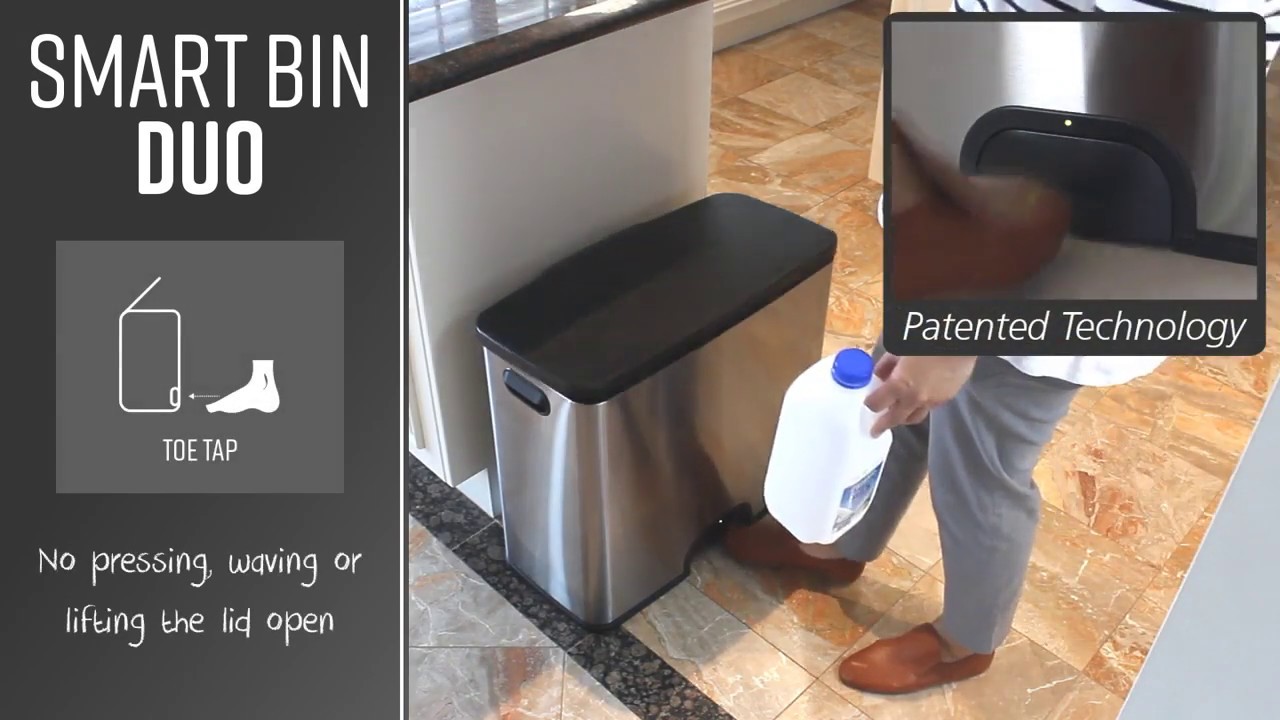White Magic Smart Bin Duo - 46L - YouTube