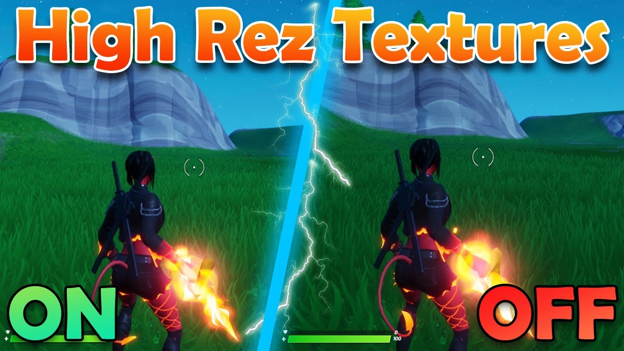 HIGH REZ TEXTURES - *New* Setting in Fortnite Season 4 Update v14.10 ...