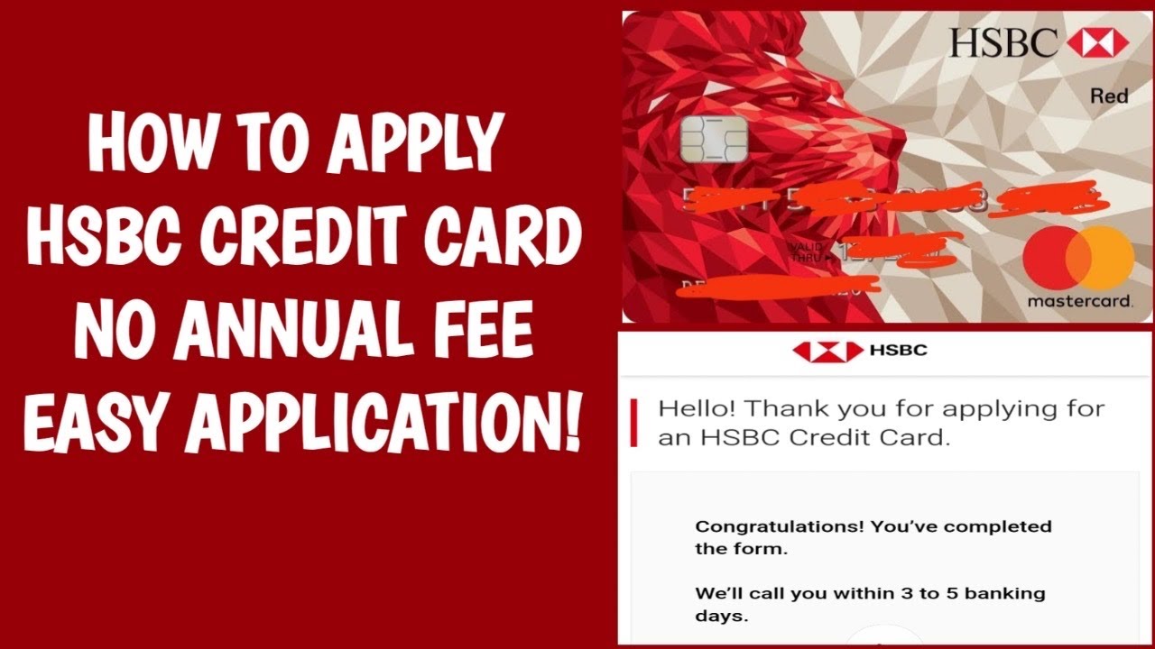 HOW TO APPLY HSBC CREDIT CARD APPLICATION USING MOBILE PHONE || EASY ...