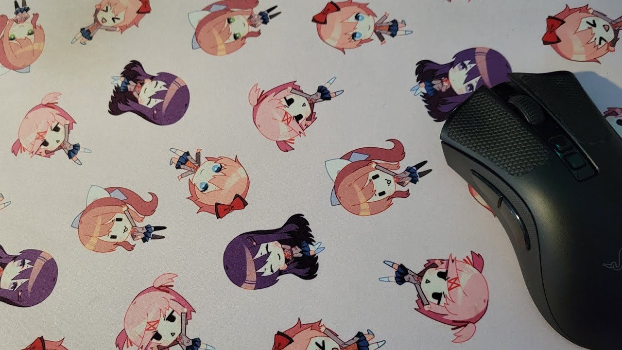 DDLC Mouse Pad Review Becuse My PC Broke - YouTube