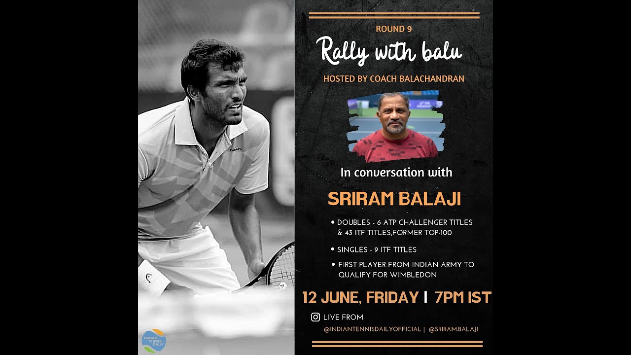 Rally with Balu - Episode 9: Sriram Balaji interviewed by Coach ...