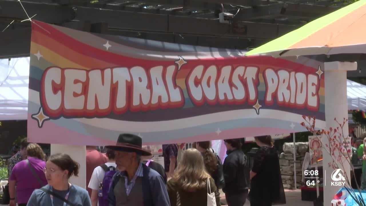 Central Coast Pride hosts "Pride in the Plaza" Event in SLO - YouTube
