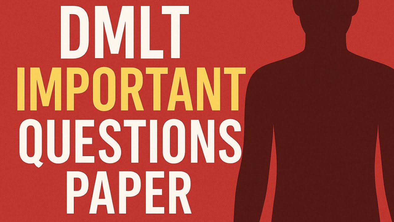 Anatomy and physiology questions,dmlt question paper - YouTube