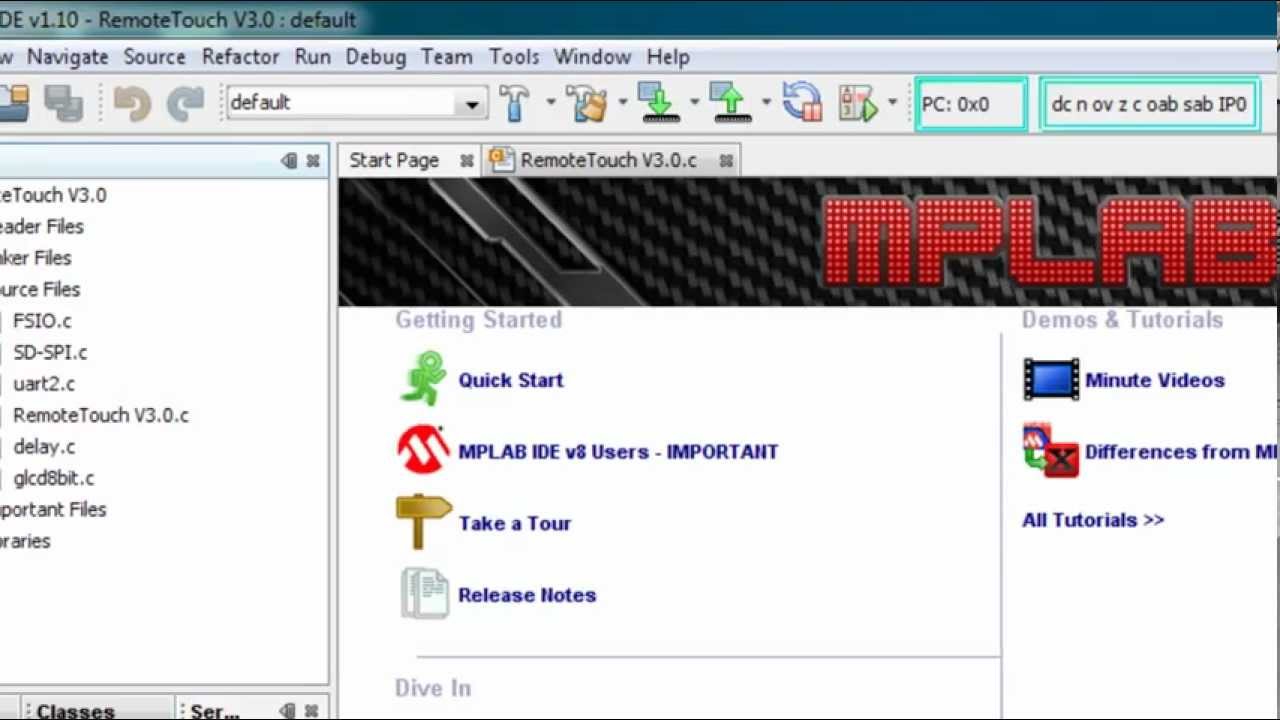 การใช้งาน MPLAB X IDE Importing MPLAB 8 Projects - YouTube