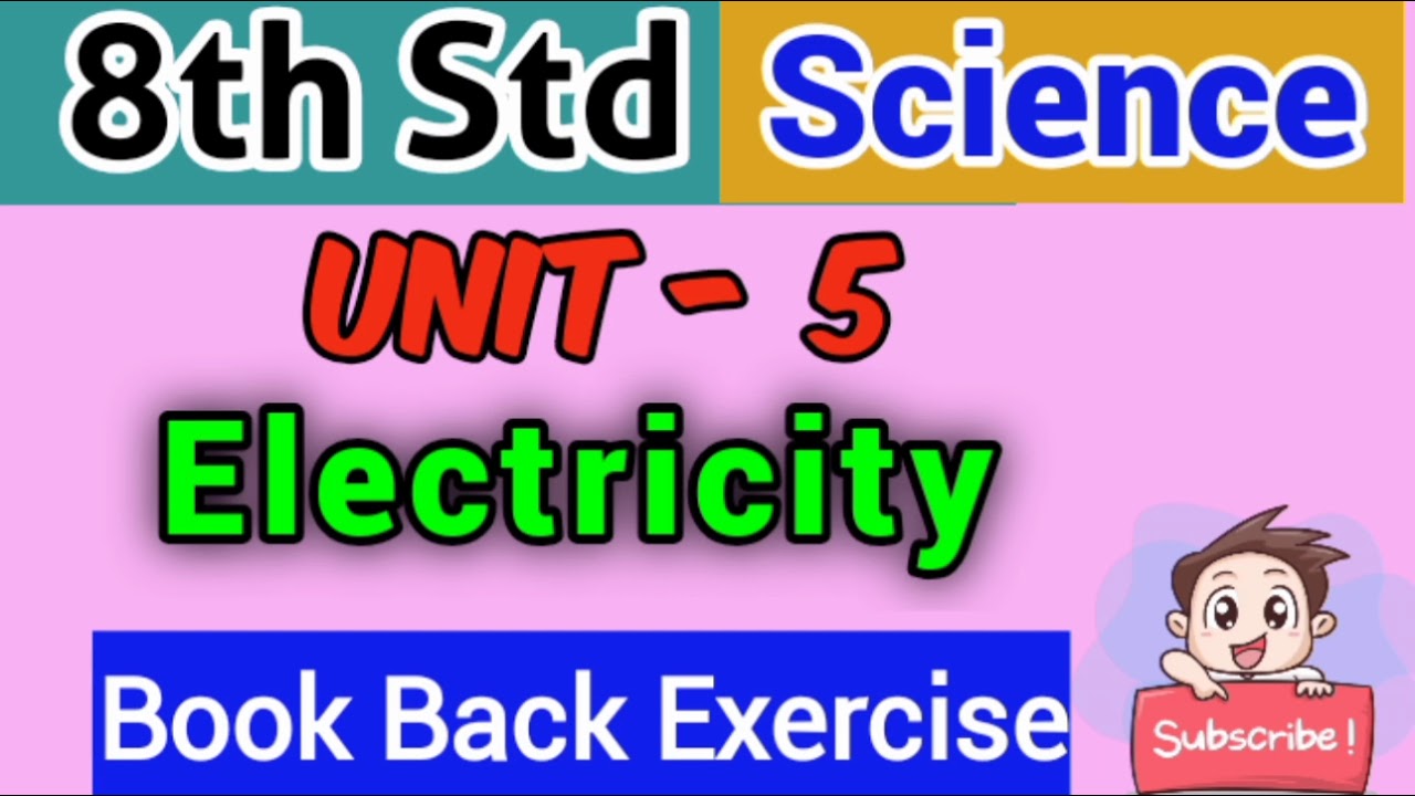 8th Std - Science | Unit 5 - Electricity | Book Back Exercise - YouTube