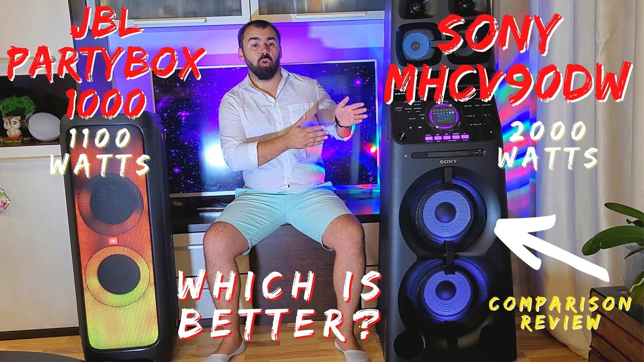 Which is Better? JBL PartyBox 1000 vs Sony MHC-V90DW - Comparison ...