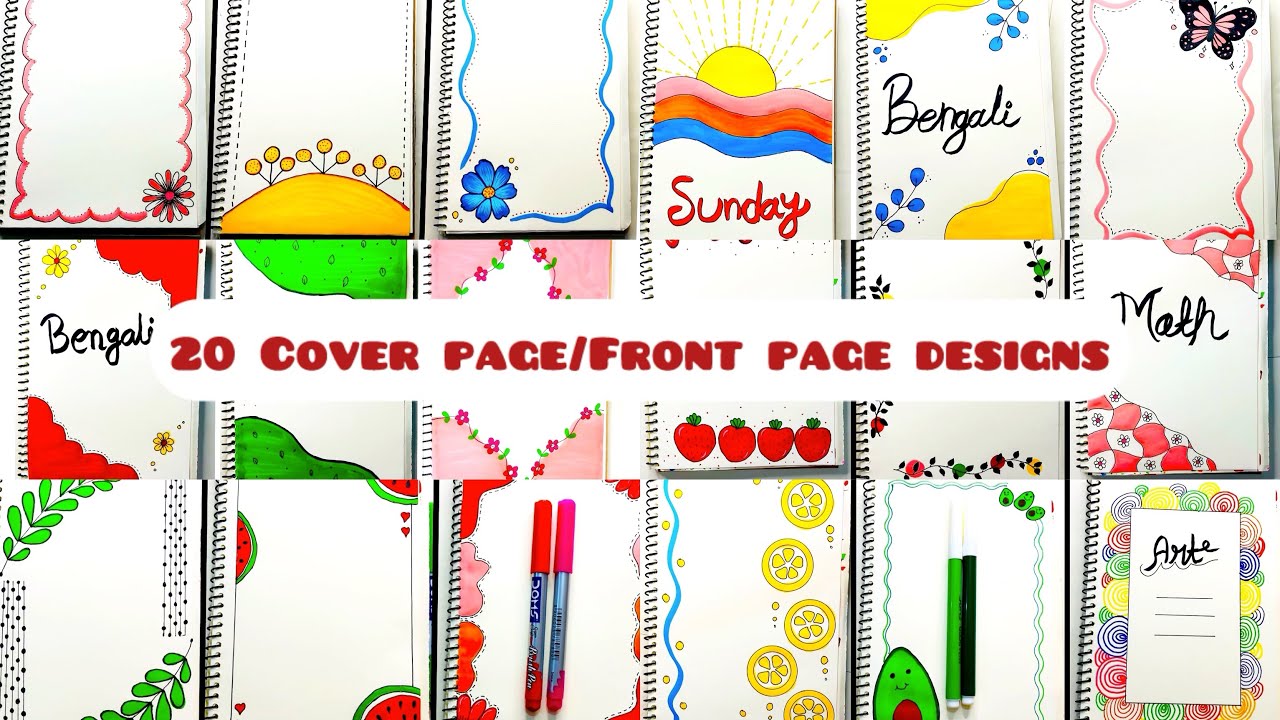 20 cover page / Assignment front page design ideas for school project # ...