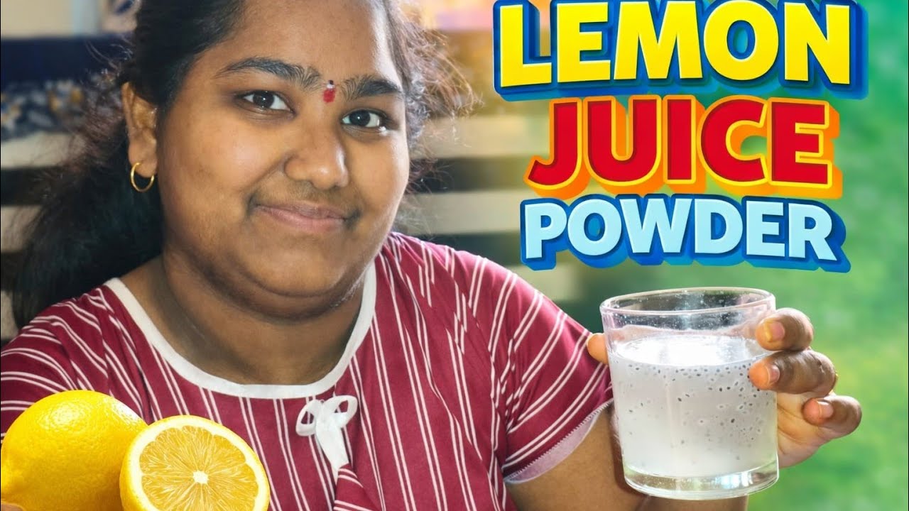 Home made lemon powder || lemon juice ||lemon juice powder mix. - YouTube