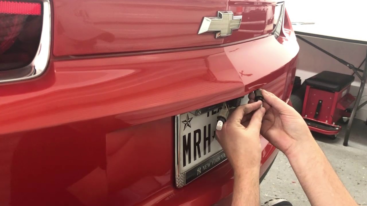 Upgrade Your 2010-15 Camaro LED license plate light - YouTube