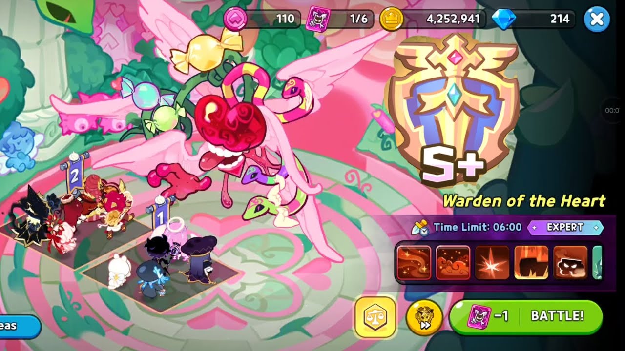 Cookie Run Kingdom VS Expert Warden of the Heart (S+ Run) - YouTube