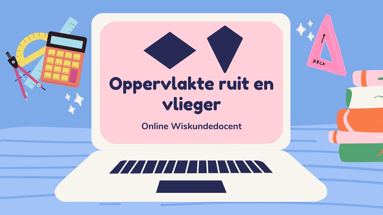 VMBO: Oppervlakte ruit en vlieger - YouTube