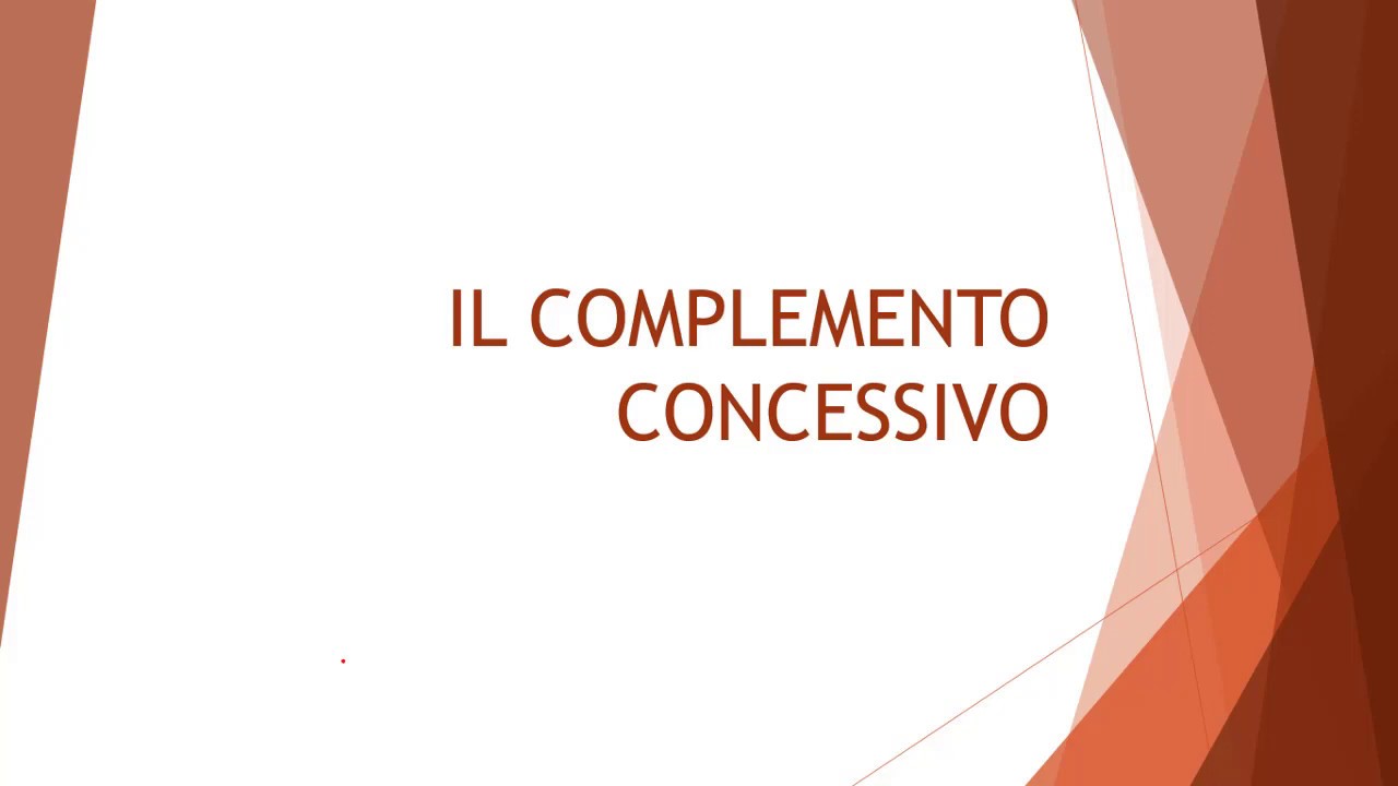 Il complemento concessivo - YouTube