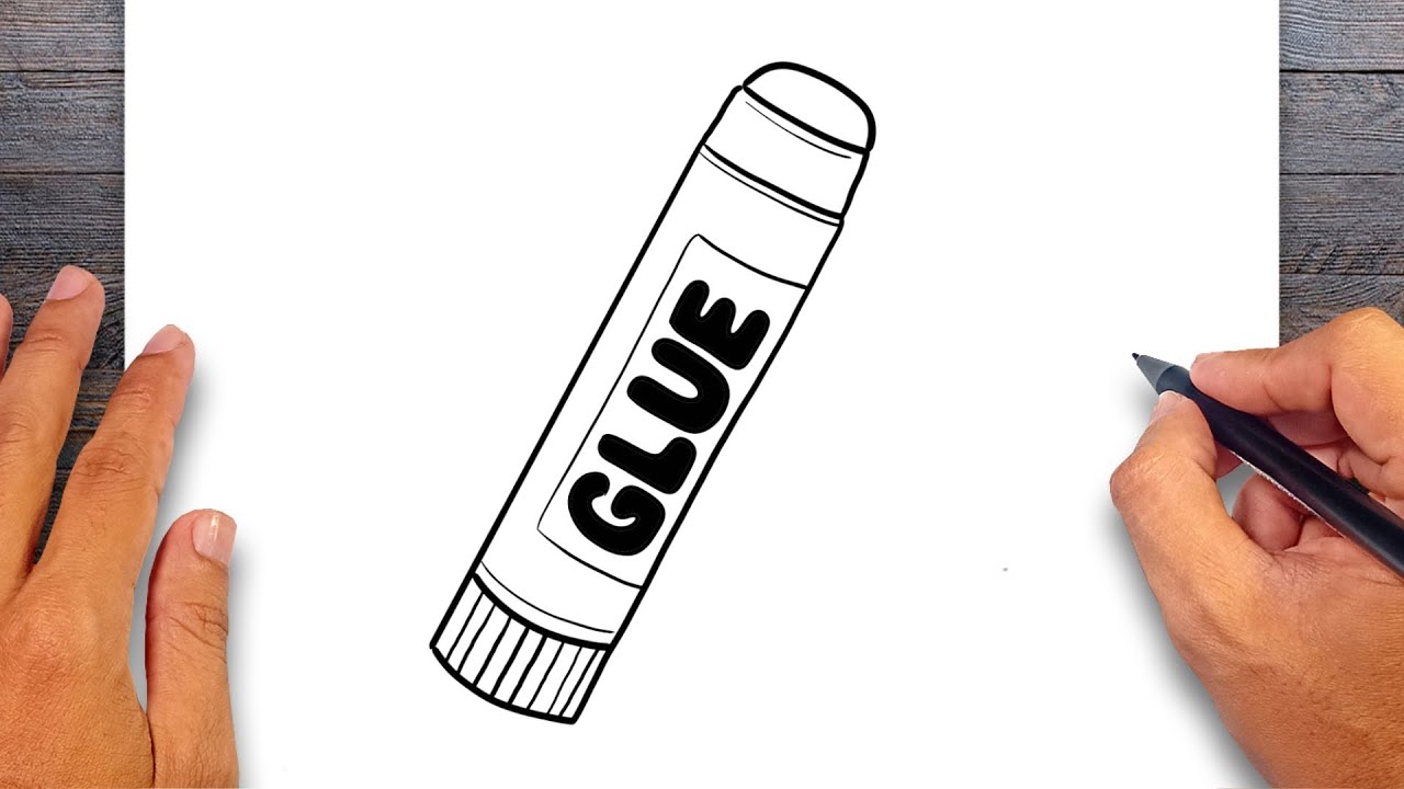 How to draw Glue Stick - School Supplies Drawing - YouTube