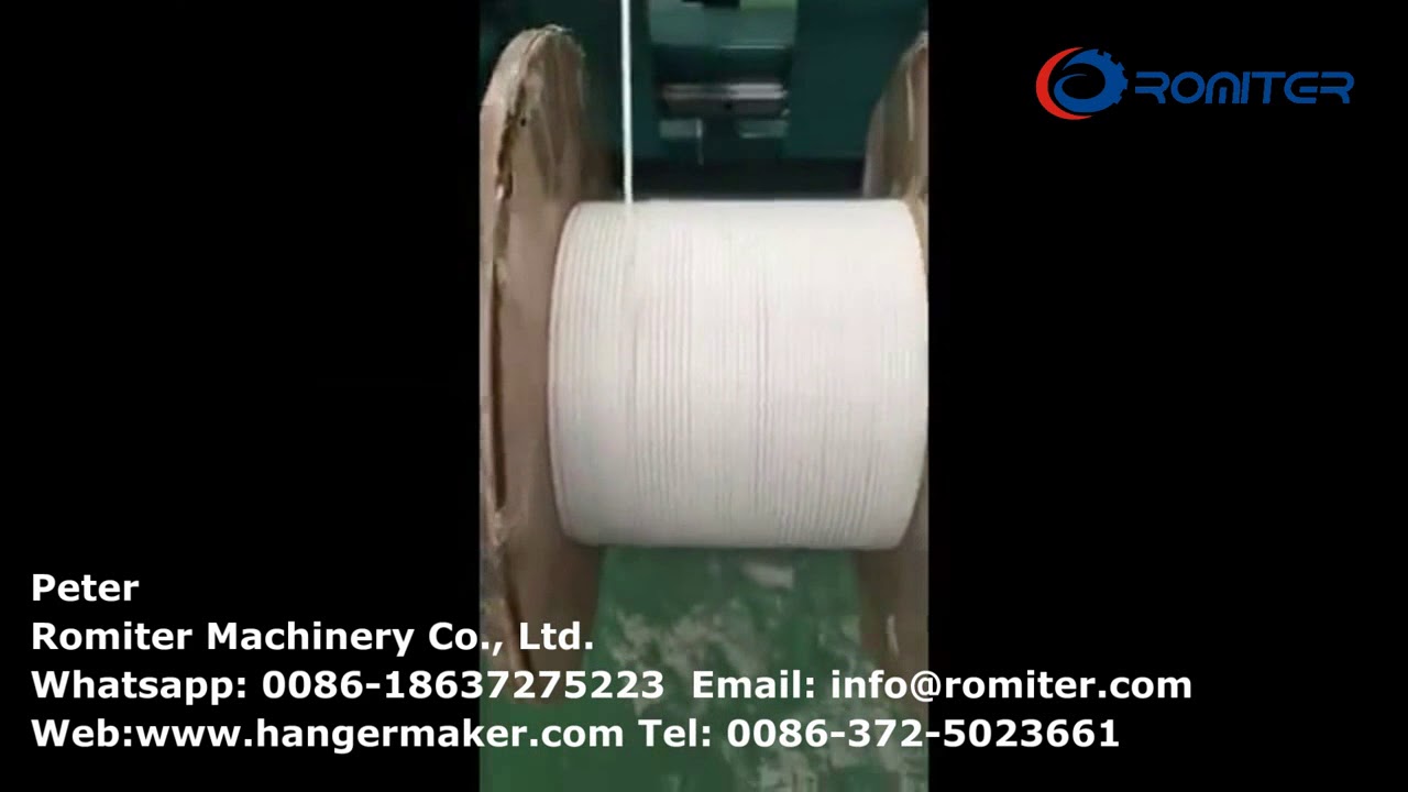 Full Automatic Steel Wire Paper Cover Wrapping Coating Machine - YouTube