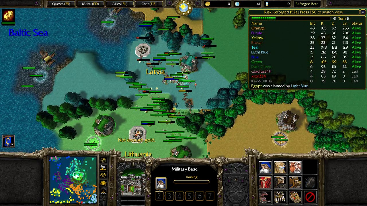 WarCraft 3 Risk Devo #1 - YouTube