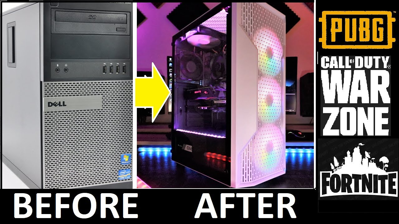 Swapping a 10 year old Dell PC into a Modern Gaming Case! What can Go ...