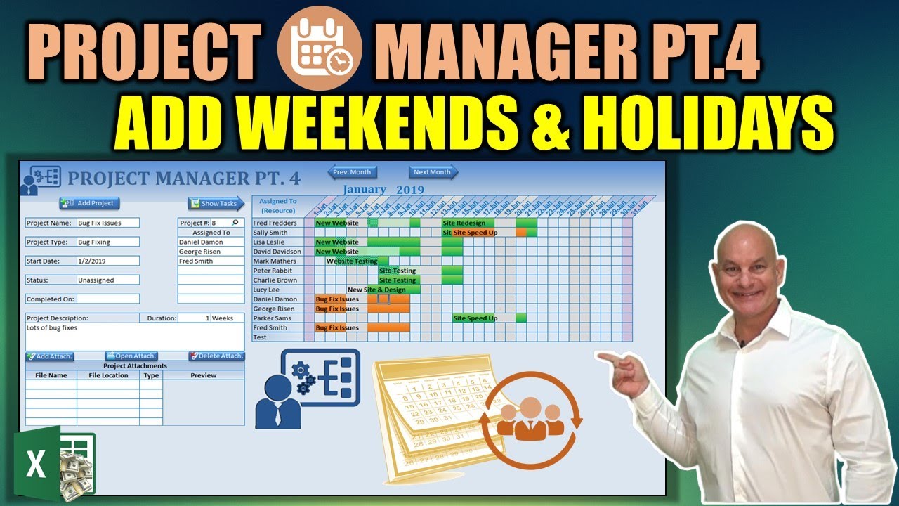 Learn How To Add Weekends & Holidays In Your Schedule [Project Manager ...