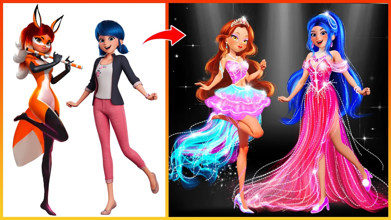 Miraculous Ladybug Queen Bee Glow Up Beautiful - Disney Princesses ...