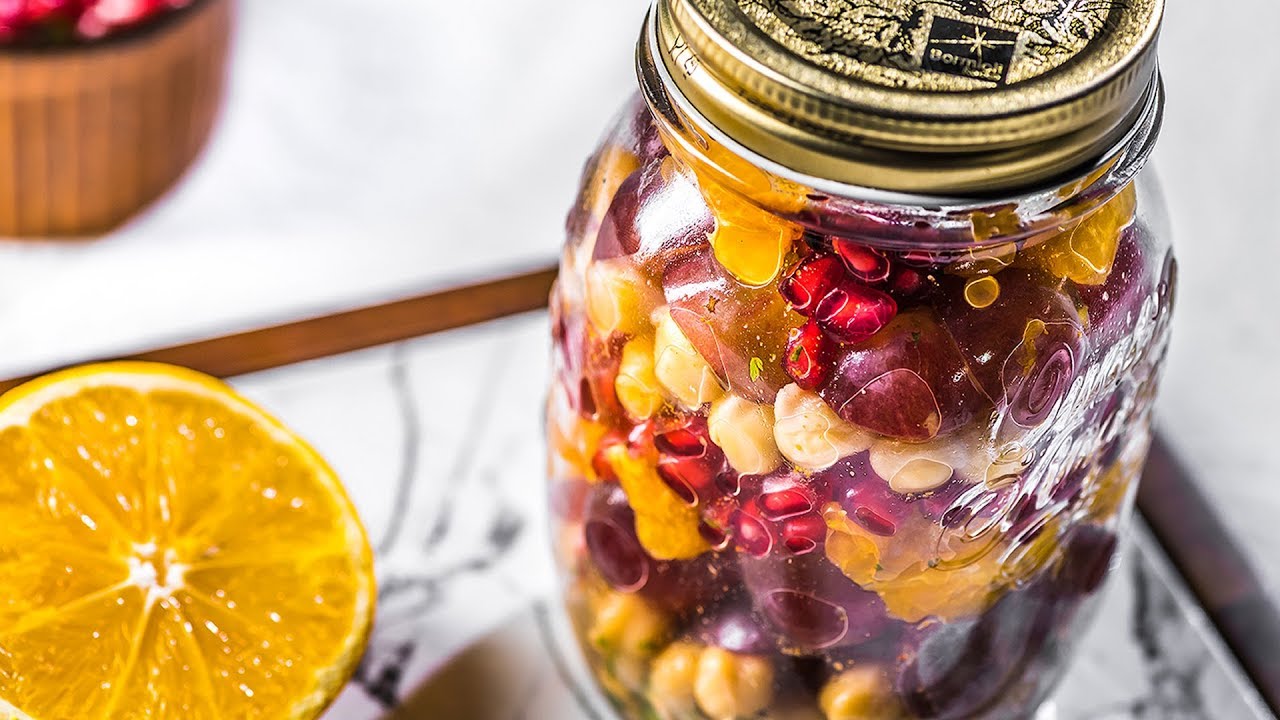 Chana Fruit Salad - Fusion Chana - In A Jar Recipes - YouTube