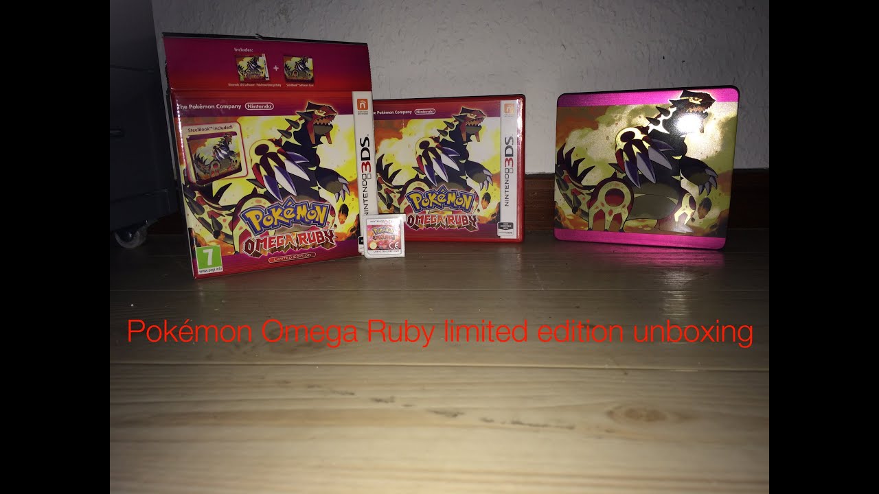 Pokémon Omega Ruby limited edition unboxing and opening cutscene - YouTube