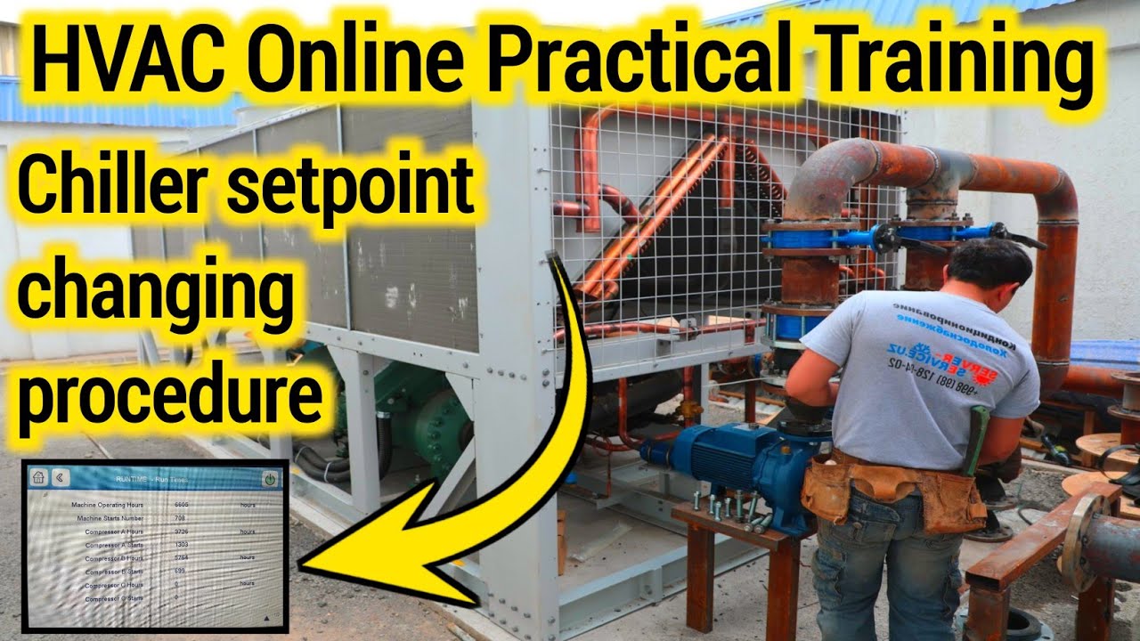 HVAC Chiller Training video || Chiller HVAC practical Training ...